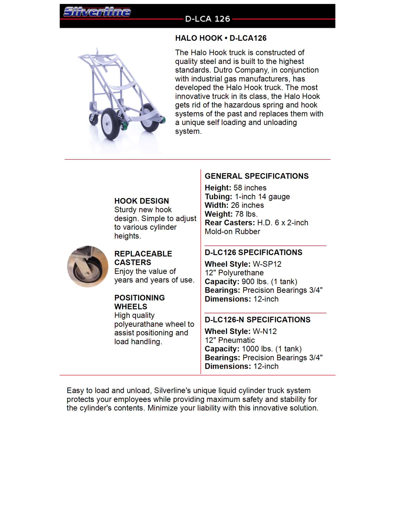Cylinder Hand Truck D-LCA126N – Dutro